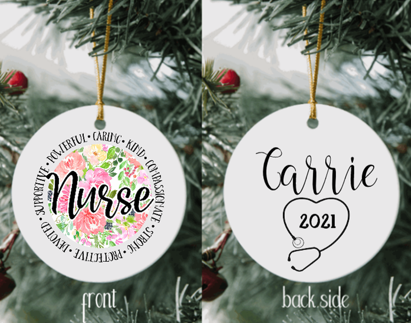 Nurse Holiday Ornament – The Gifted Lady